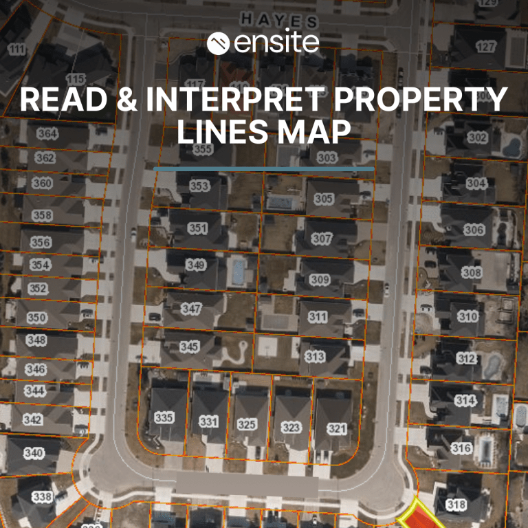 Property Lines Map: How to Read, Interpret & Use It - Ensite